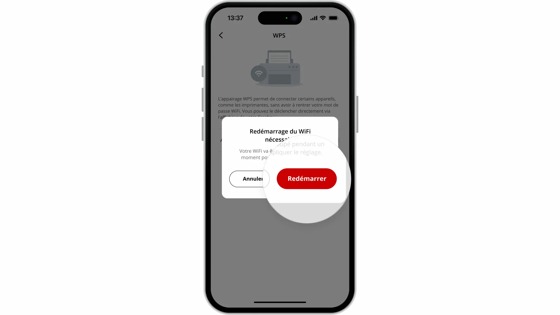 Assistance Free - Me connecter au réseau Wi-Fi via WPS